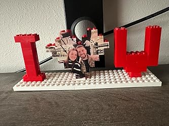 Amazon.com: lanleay Custom Valentines Day Gifts Building Blocks ...