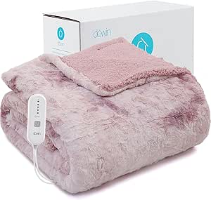 Amazon.com: Heated Blanket Full Size,Pink Electric Blanket 72"x 84 ...