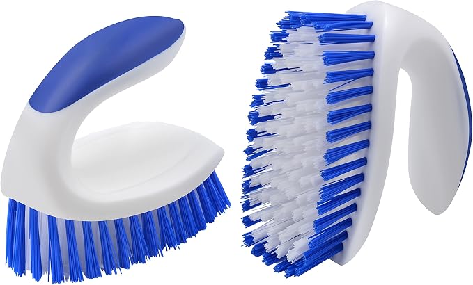 Amazon.com: 2 Pack Scrub Brush, Household Cleaning Scrubber with Stiff ...