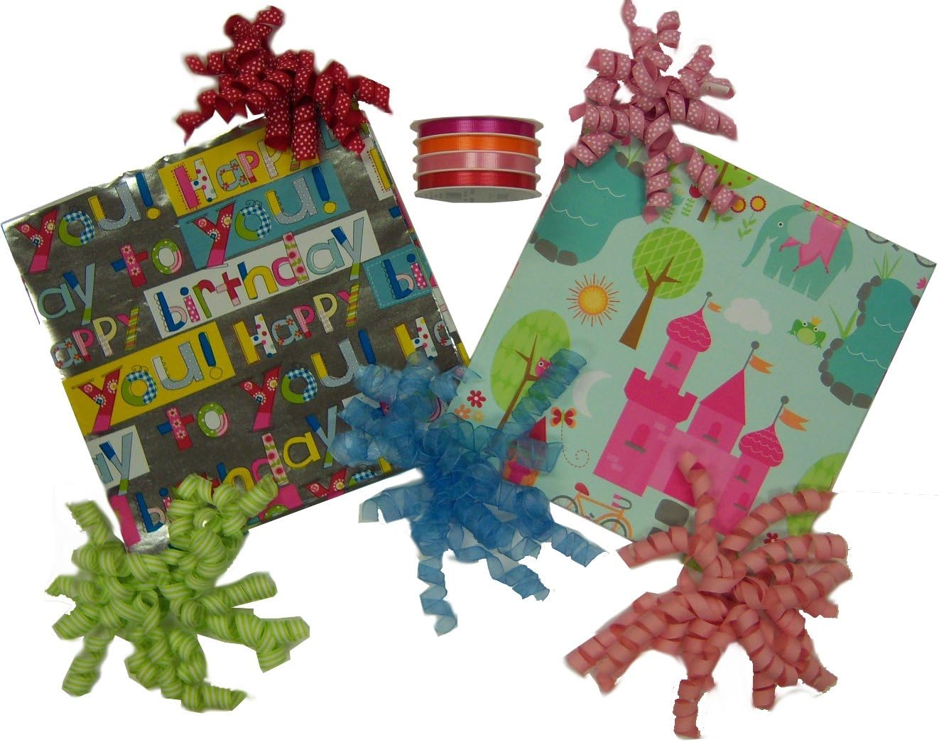 Amazon.com: The Gift Wrap Company Birthday Gift Wrapping Set with ...