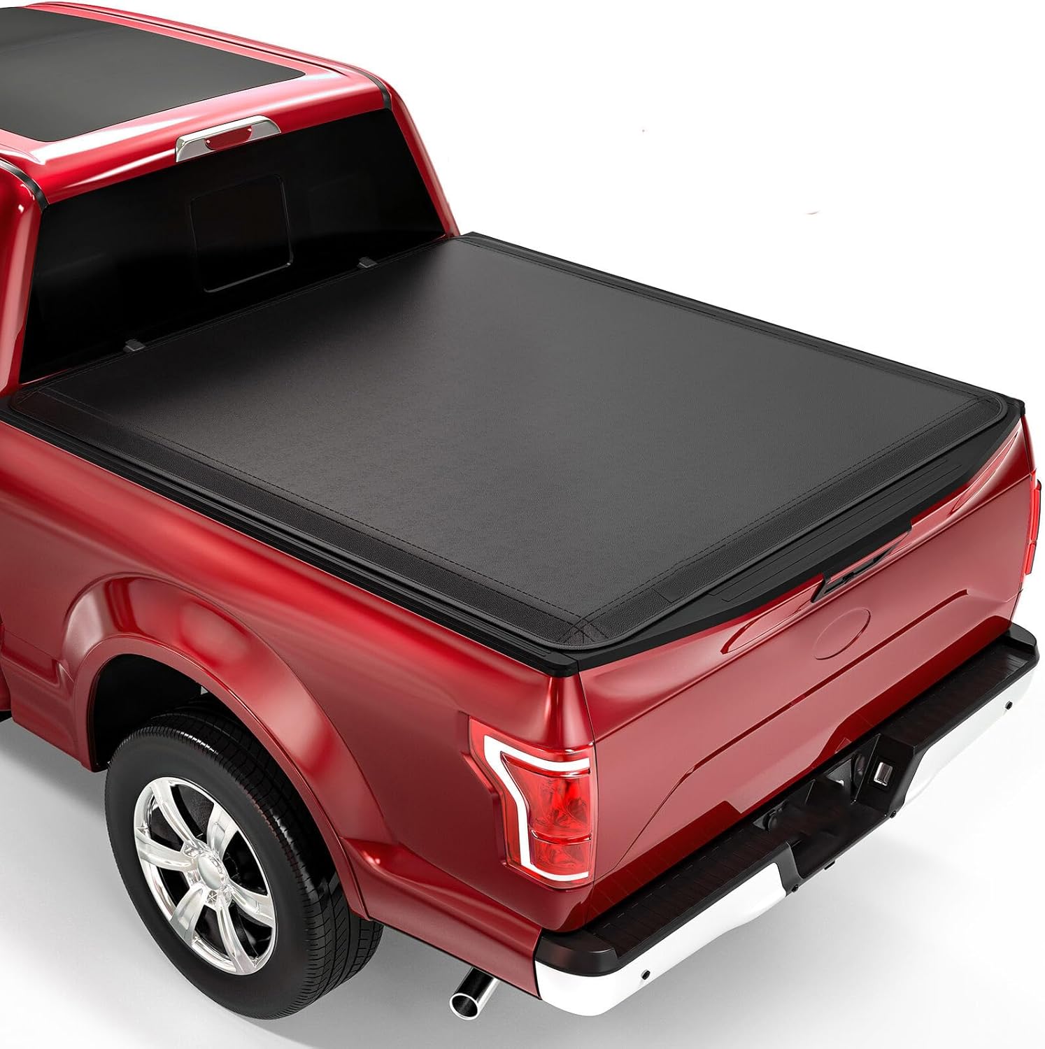 Amazon.com: STARTSHIP 5Ft Waterproof Soft Lock & Roll Up Tonneau Cover ...