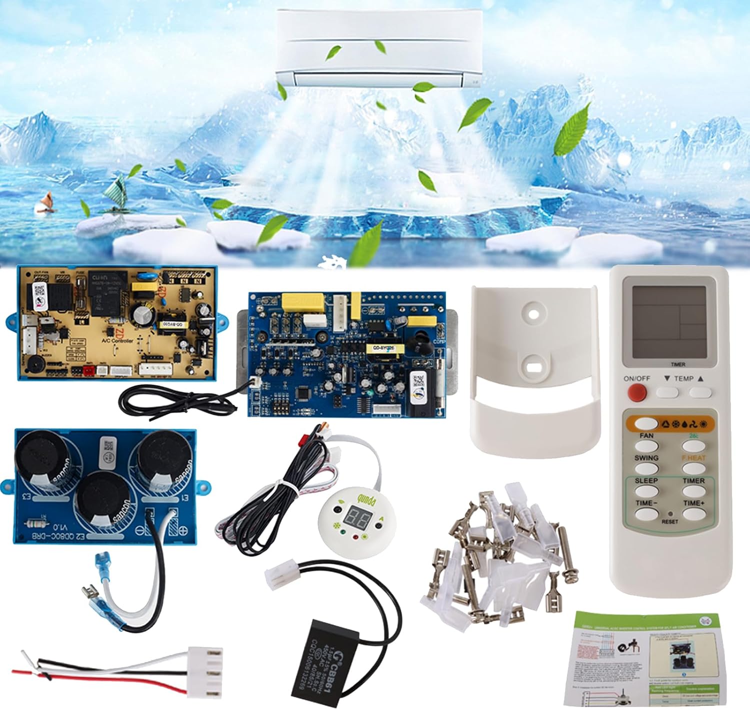 Amazon.com: JKZTJOF Universal DC/AC Inverter A/C Controller Board Fit ...