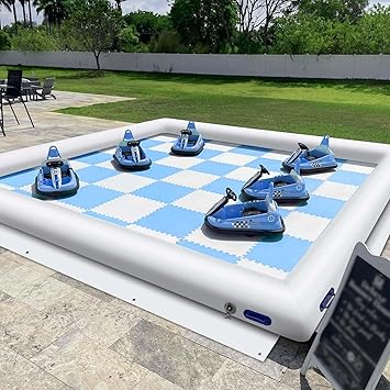 Amazon.com: CZGBRO Inflatable Bumper Car Racing Track - Mini Inflatable ...