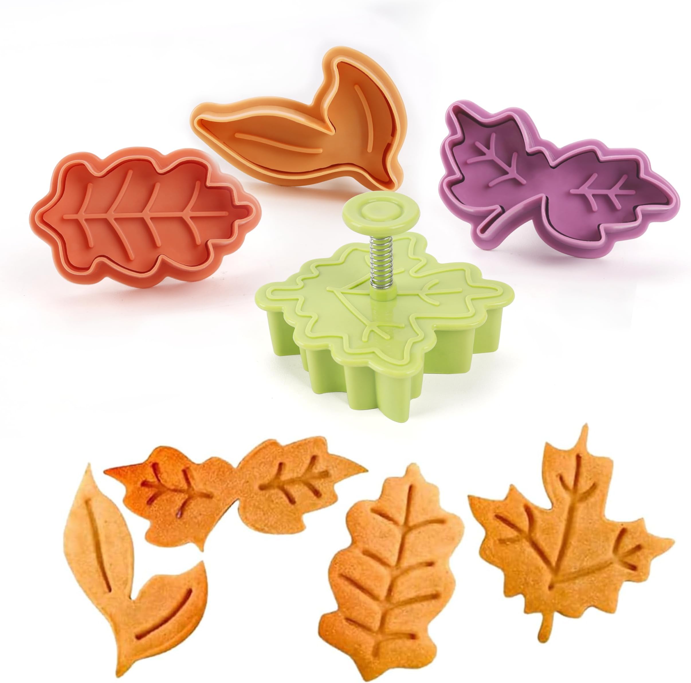 Amazon.com: Cake Leaves Cookie Cutter Baking Mold, Pie Crust Cutters ...