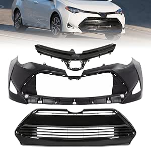 Amazon.com: HAPSO Front Upper & Lower Bumper Grille & Front Bumper ...
