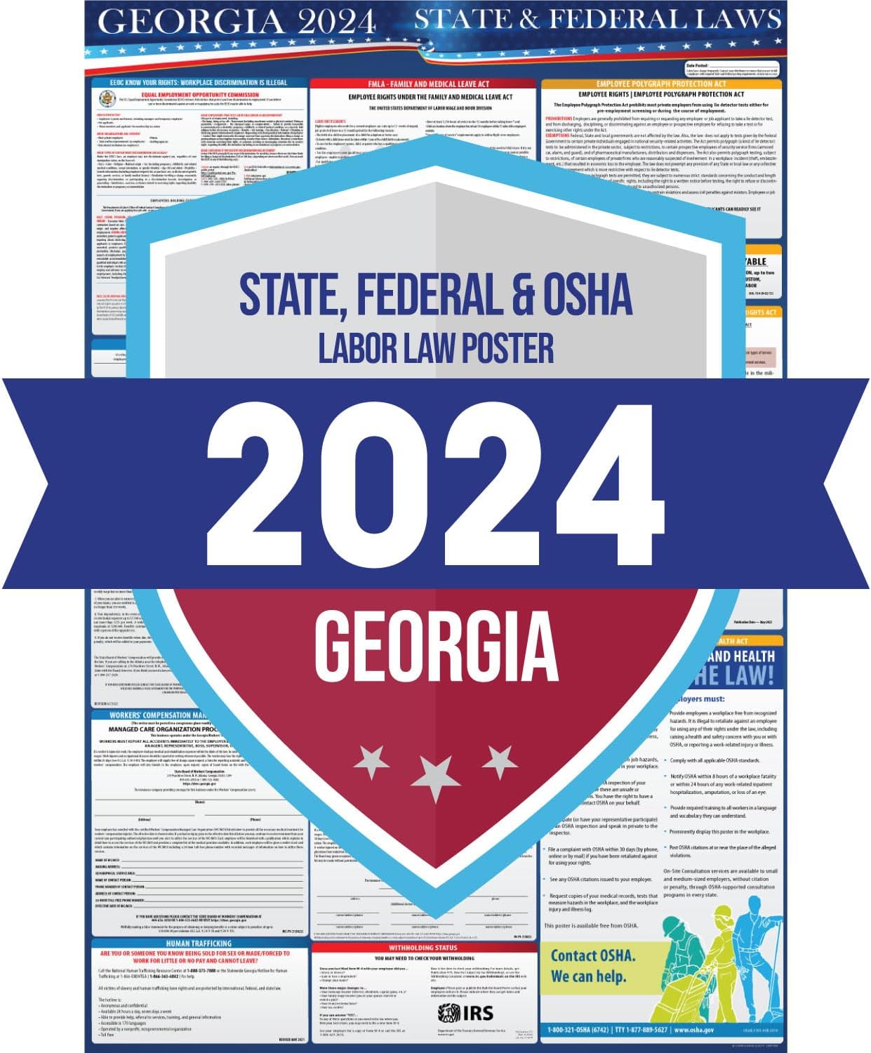 Federal Labor Law Poster 2025 Texas State And , All In One | English ...