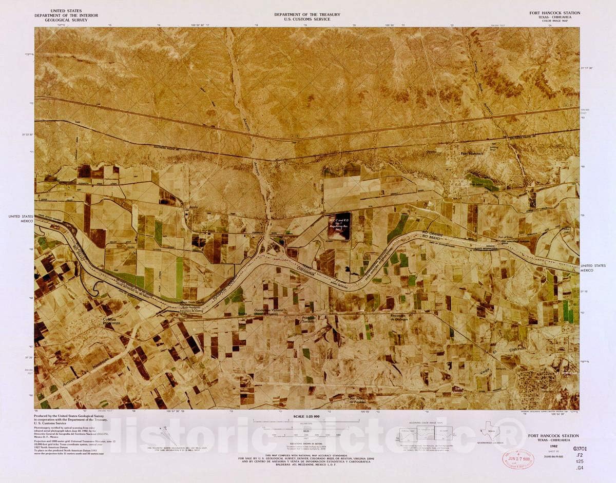 Amazon.com: Historic Wall Map - Color Image map : Ports of Entry ...