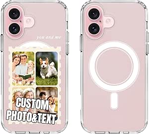 Amazon.com: KakaTify Custom Personalized Phone Case for iPhone 16 Compatible with Magsafe ...