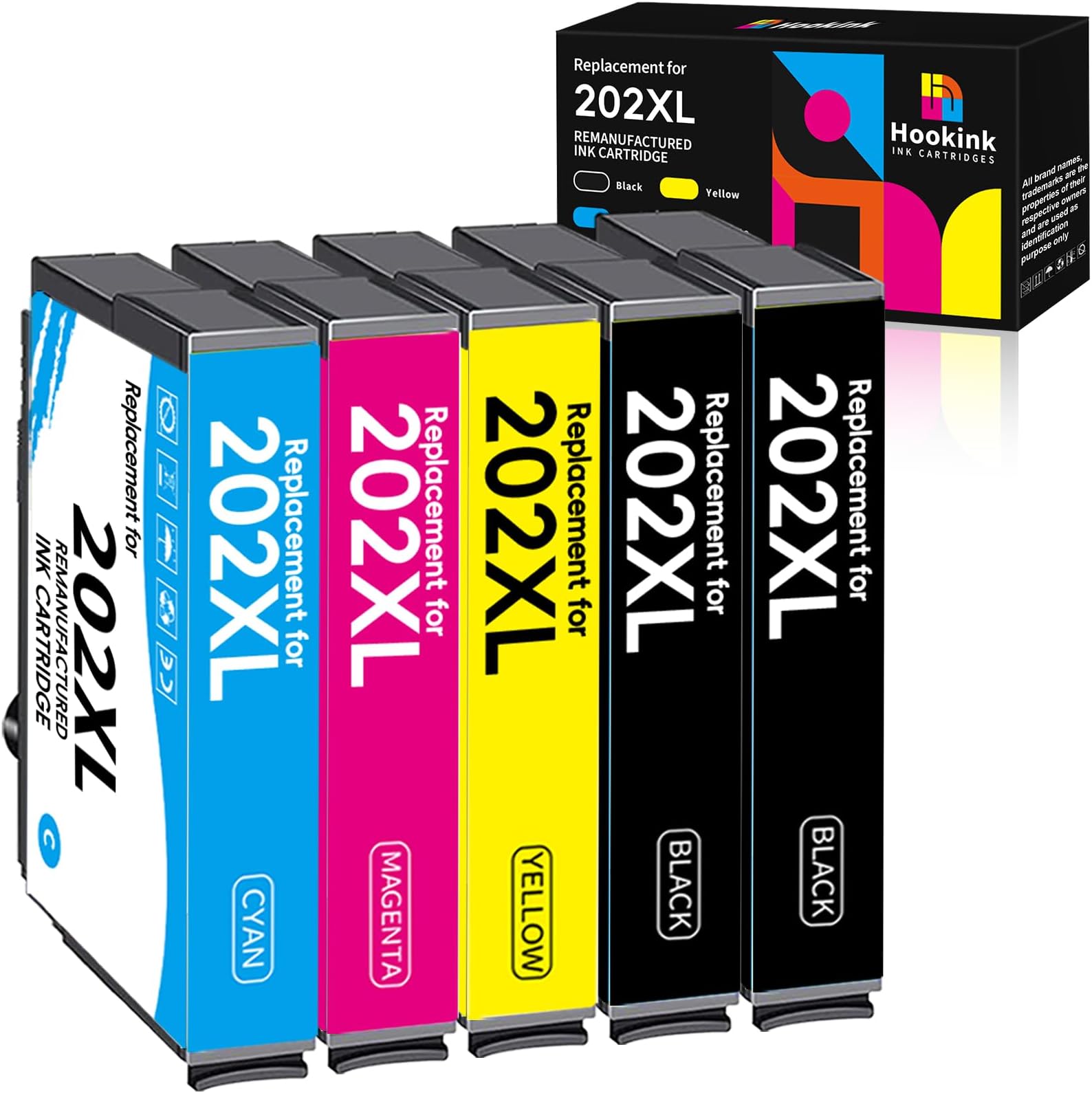 Amazon.com: Hookink 202XL Ink Cartridges Remanufactured Replacement for ...
