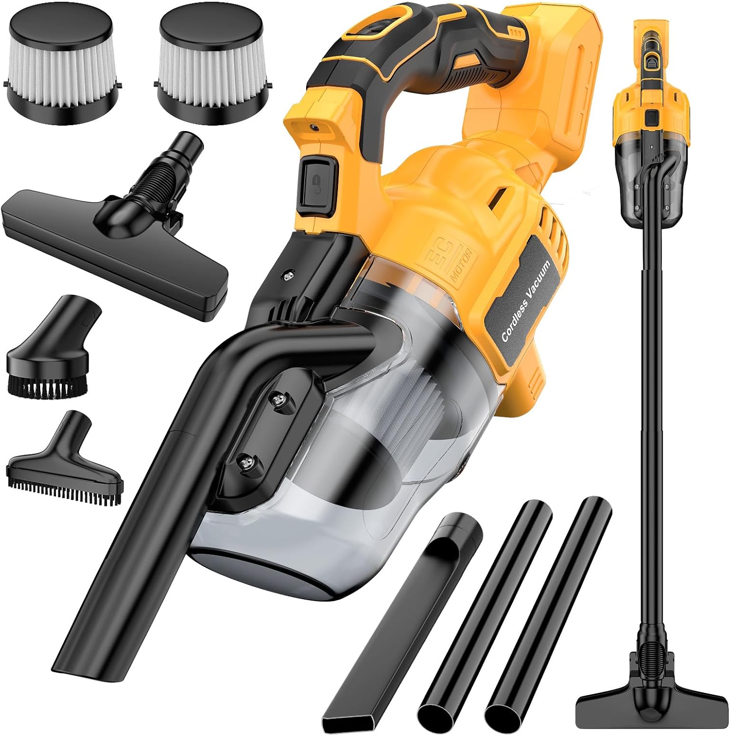 Cordless Vacuum Cleaner for De-Walt 20V Battery, Handheld Electric ...