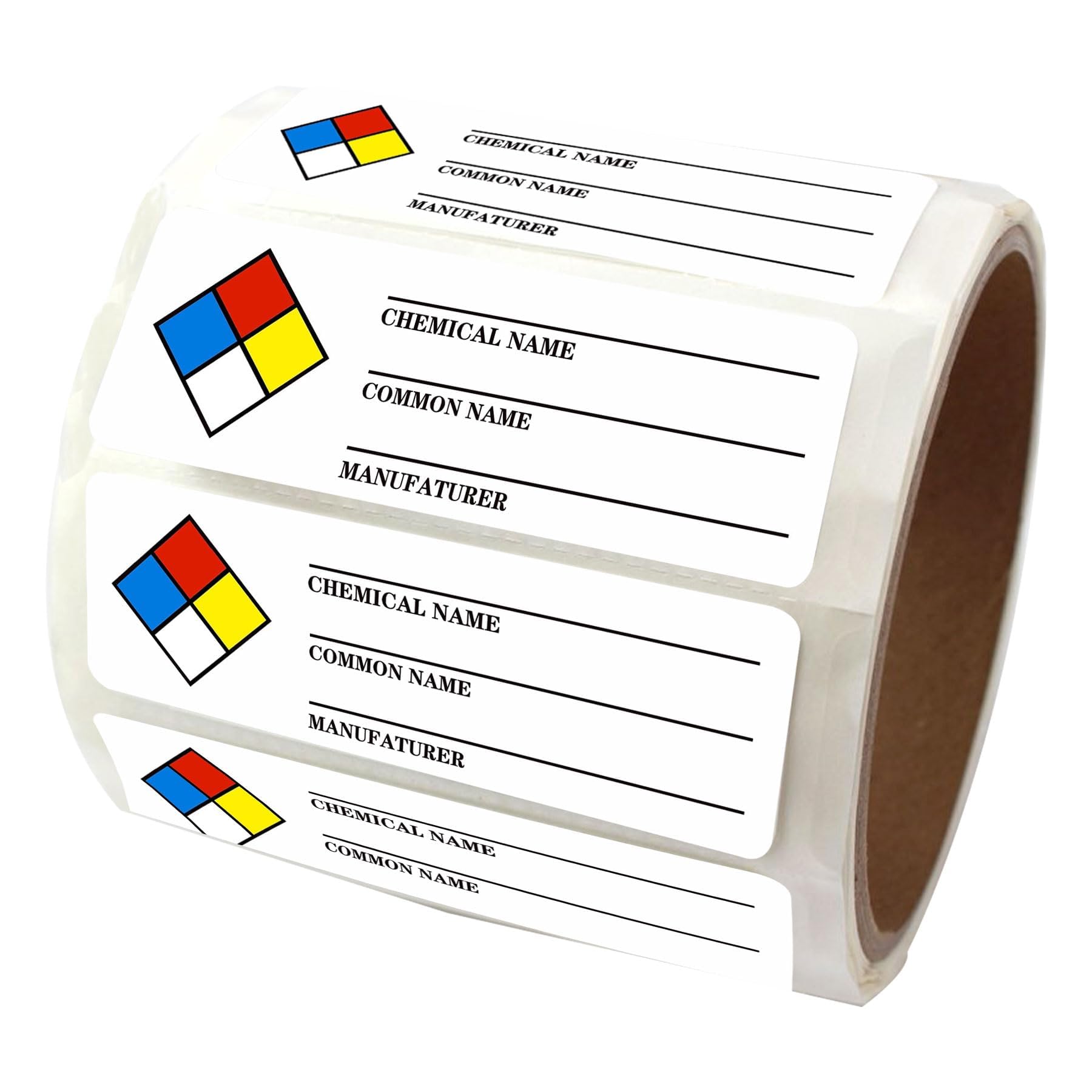 Buy Self-Laminating Common Identifier Labels 1" x 3" SDS Stickers/MSDS ...