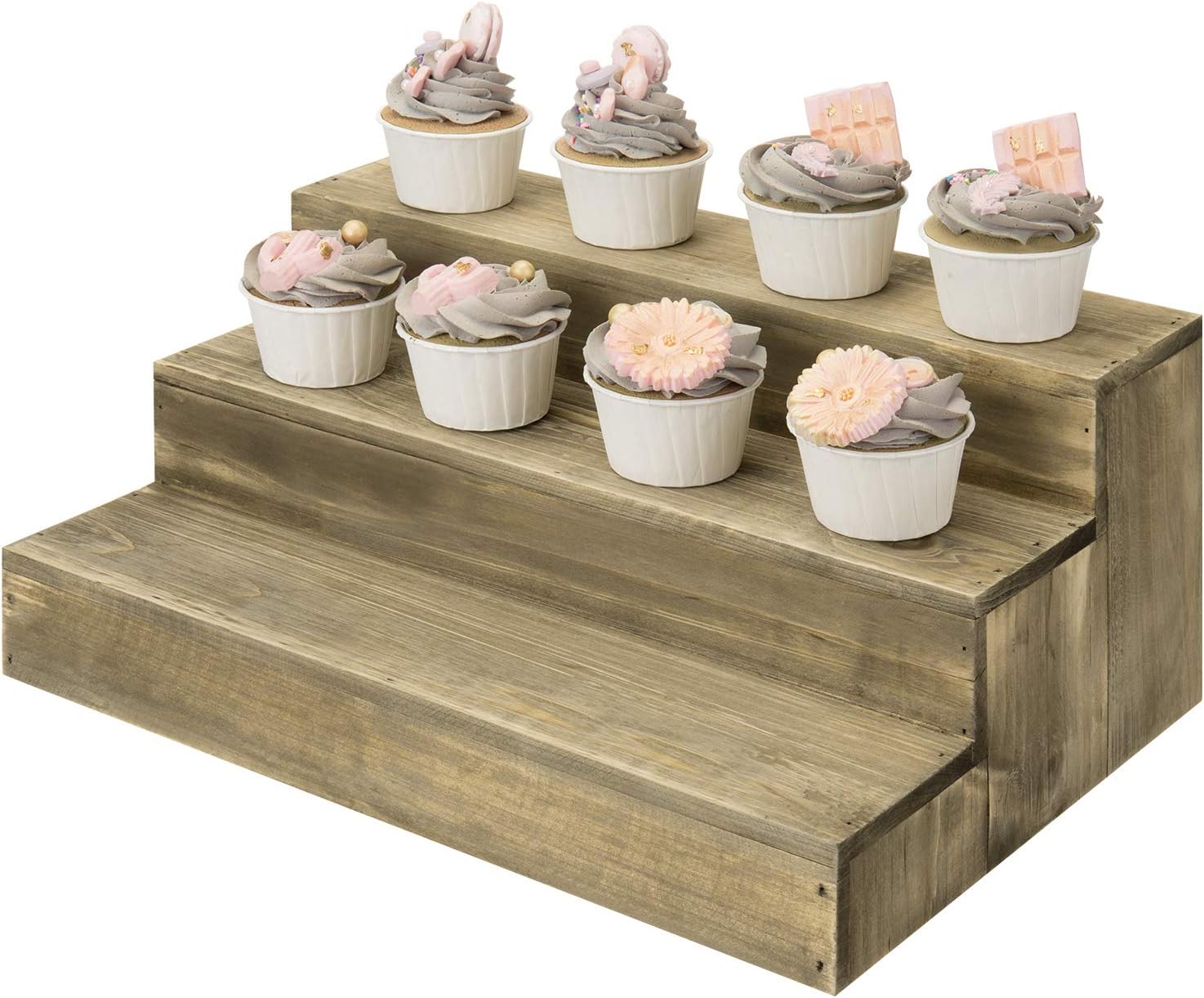 Amazon.com | MyGift 3-Tier Vintage Gray on Brown Reclaimed Style Wood ...