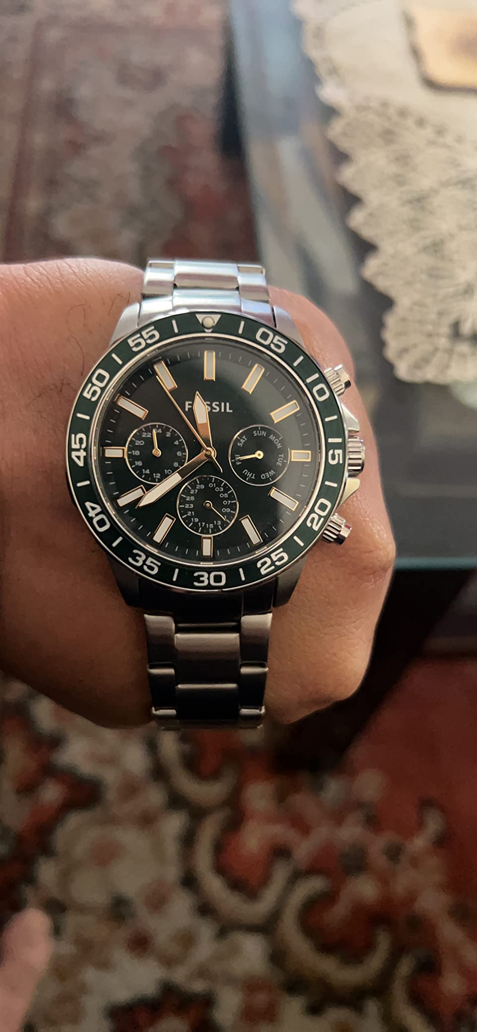 Buy Fossil Bannon Analog Green Dial Men's Watch-BQ2492 at Amazon.in
