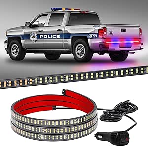 Amazon.com: XRIDONSEN 60 inch Truck Tailgate Police Lights Strip 360 ...