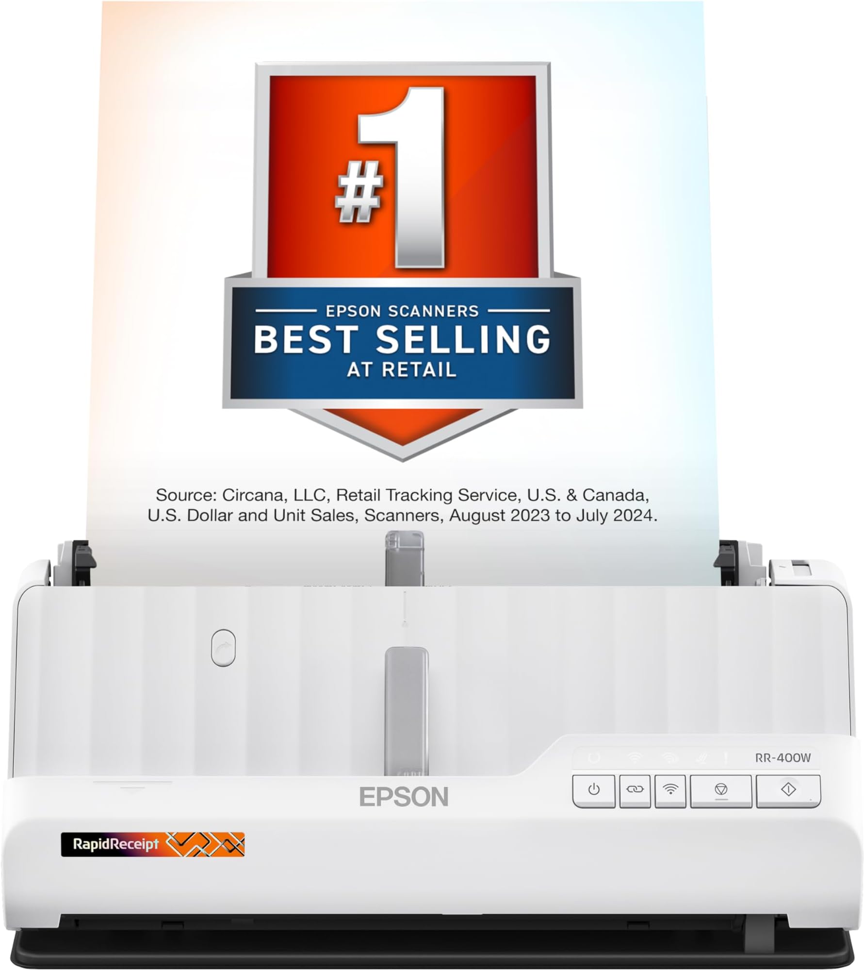 Amazon.com: Epson RapidReceipt RR-400W Wireless Compact Desktop Color 2 ...