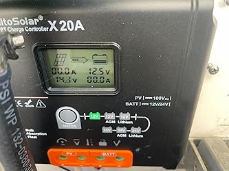 Amazon.com : Allto Solar 20Amp 12V/24V MPPT Solar Charge Controller ...