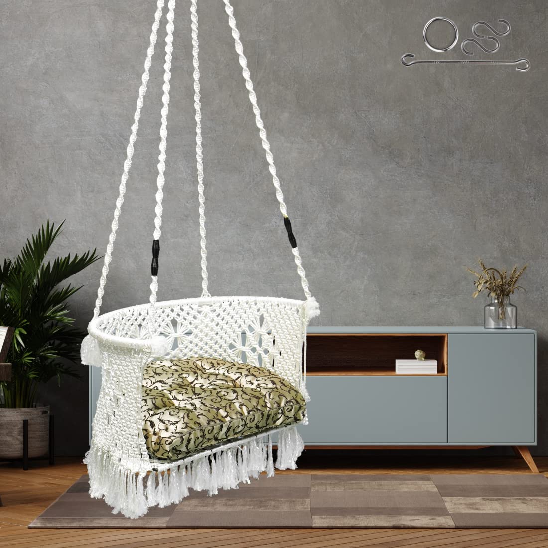 Patiofy Swing for Balcony/Swing for Adults/Swing Chair for Adults for ...