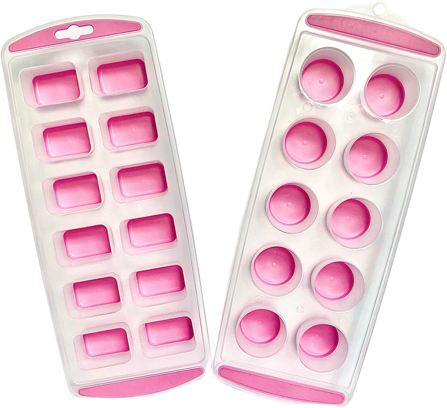 Amazon.com: Ice Cube Trays 2 Pack for Cocktail, Fruits, Juices, 22 Pcs ...