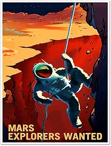 Amazon.com: Gallery Prints | Mars Explorers Wanted NASA Recruitment ...