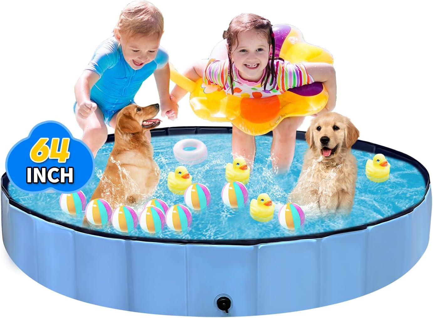 Amazon.com: Bestway Fill-N-Fun Paddling Pool - 48 x 10 Inches, Blue ...