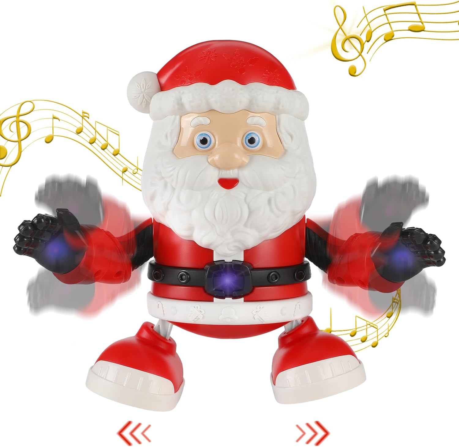 Amazon.com: Kannino Animated Dancing Santa Claus with Light Music ...