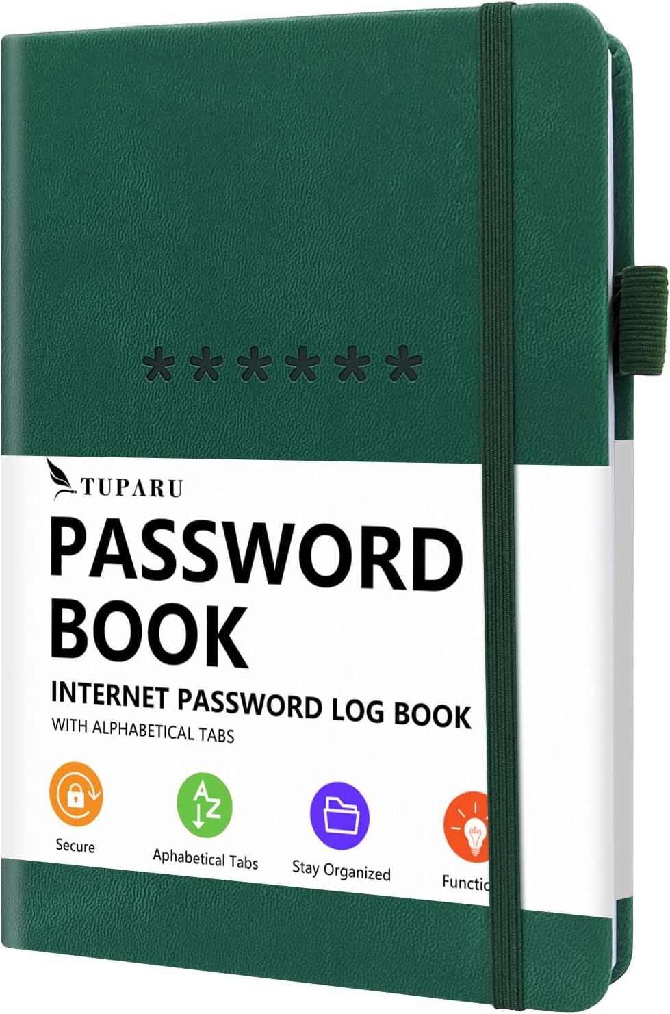 Amazon.com : TUPARU Password Book with Alphabetical Tabs – Hardcover ...