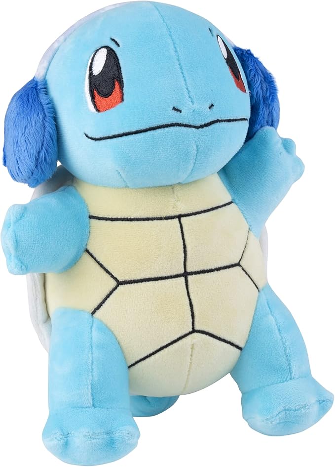 Pokémon 8" Holiday Squirtle Plush with Winter Earmuff Accessory ...