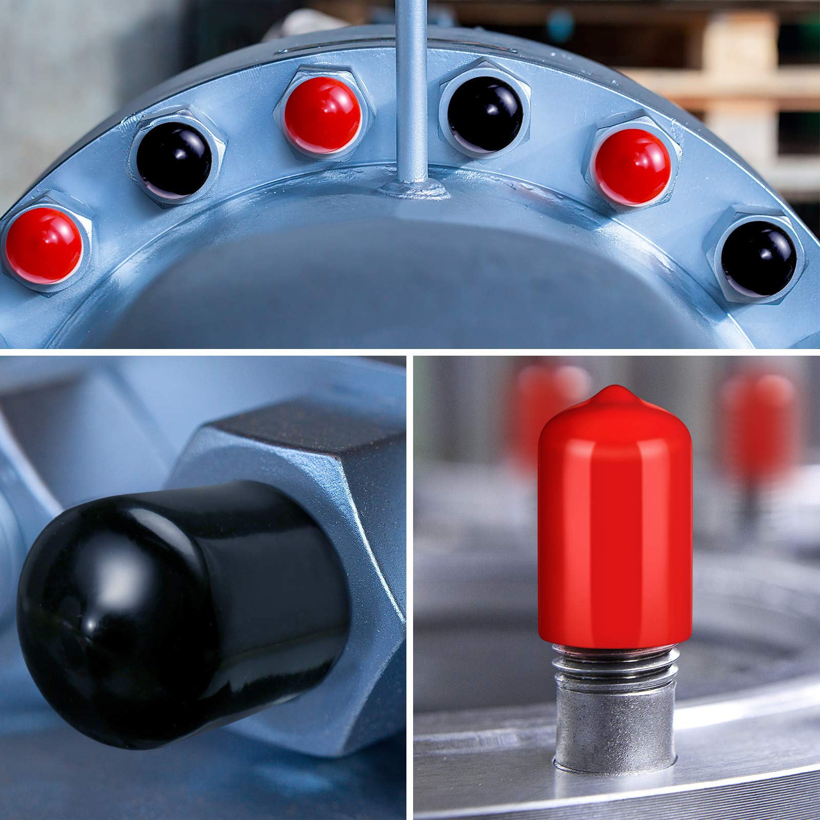 Snapklik.com : Zonon 156 Pieces Rubber End Caps For Bolts Flexible ...