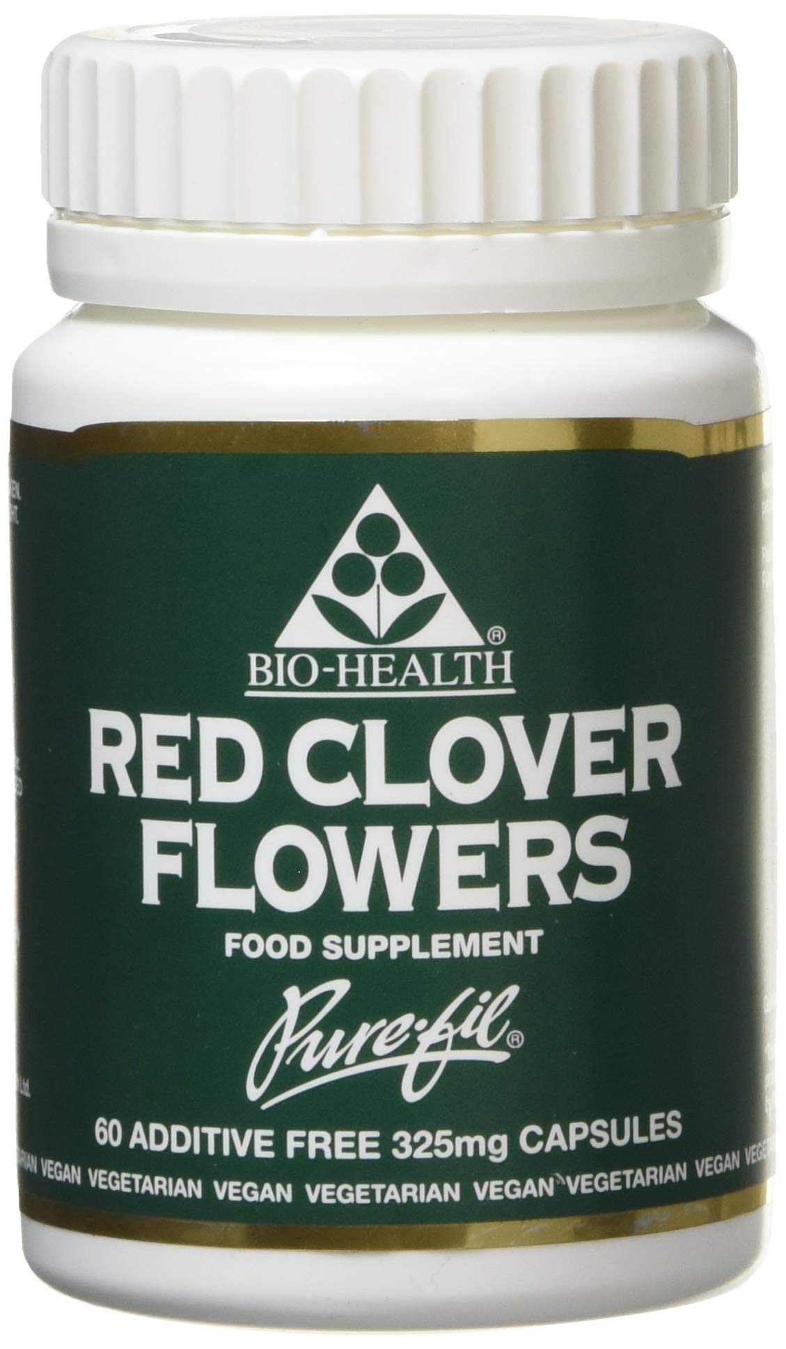 Bio-health Red Clover Flowers 325mg Pure Herbal Food Supplement for ...