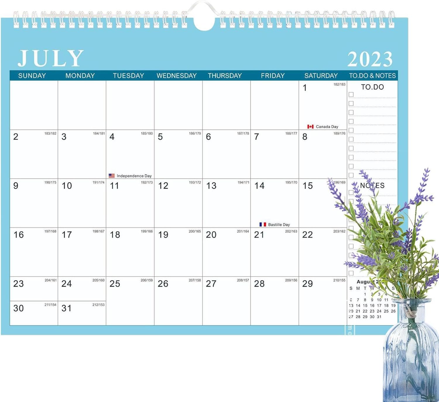 Calendrier bureau, grand calendrier bureau 2023-2024, calendrier bureau ...