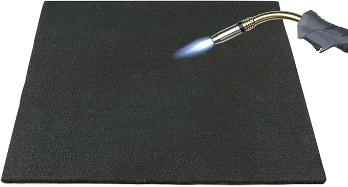 HIGH Temp Felt Plumbers PAD: Black, 12" X 12" X 1/8" Thick - Amazon.com