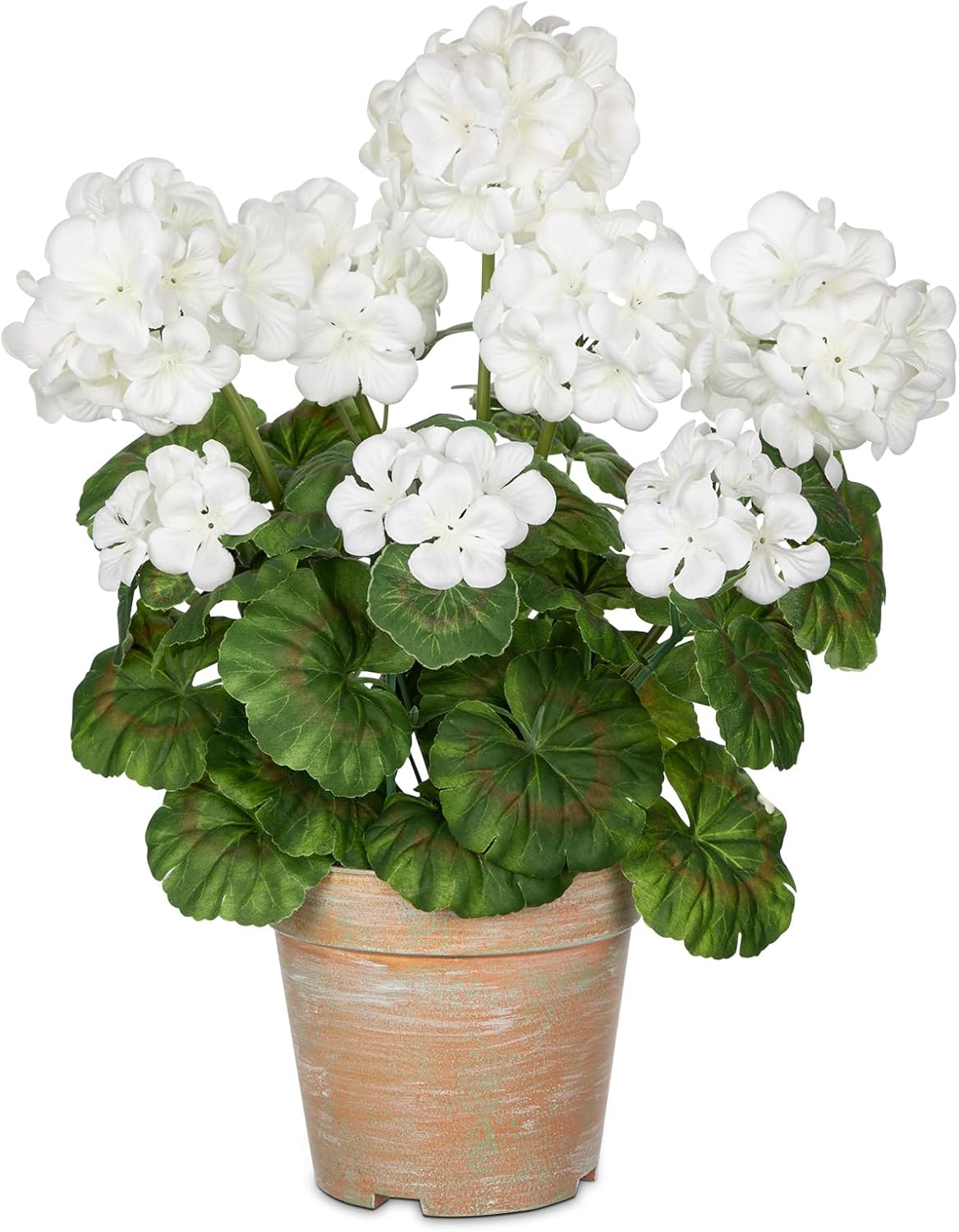 Amazon.com: Briful Artificial Geranium Potted Plant – 16” Tall ...