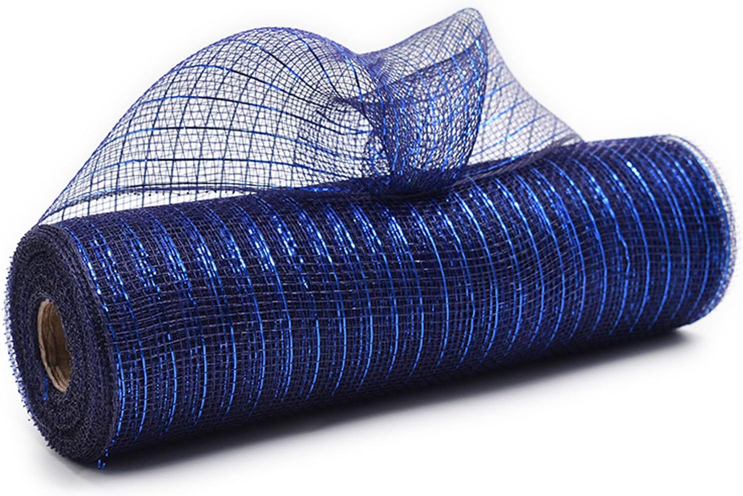 Amazon.com: JStnana Navy Blue Deco Mesh Ribbon 10 inch for Wreath ...