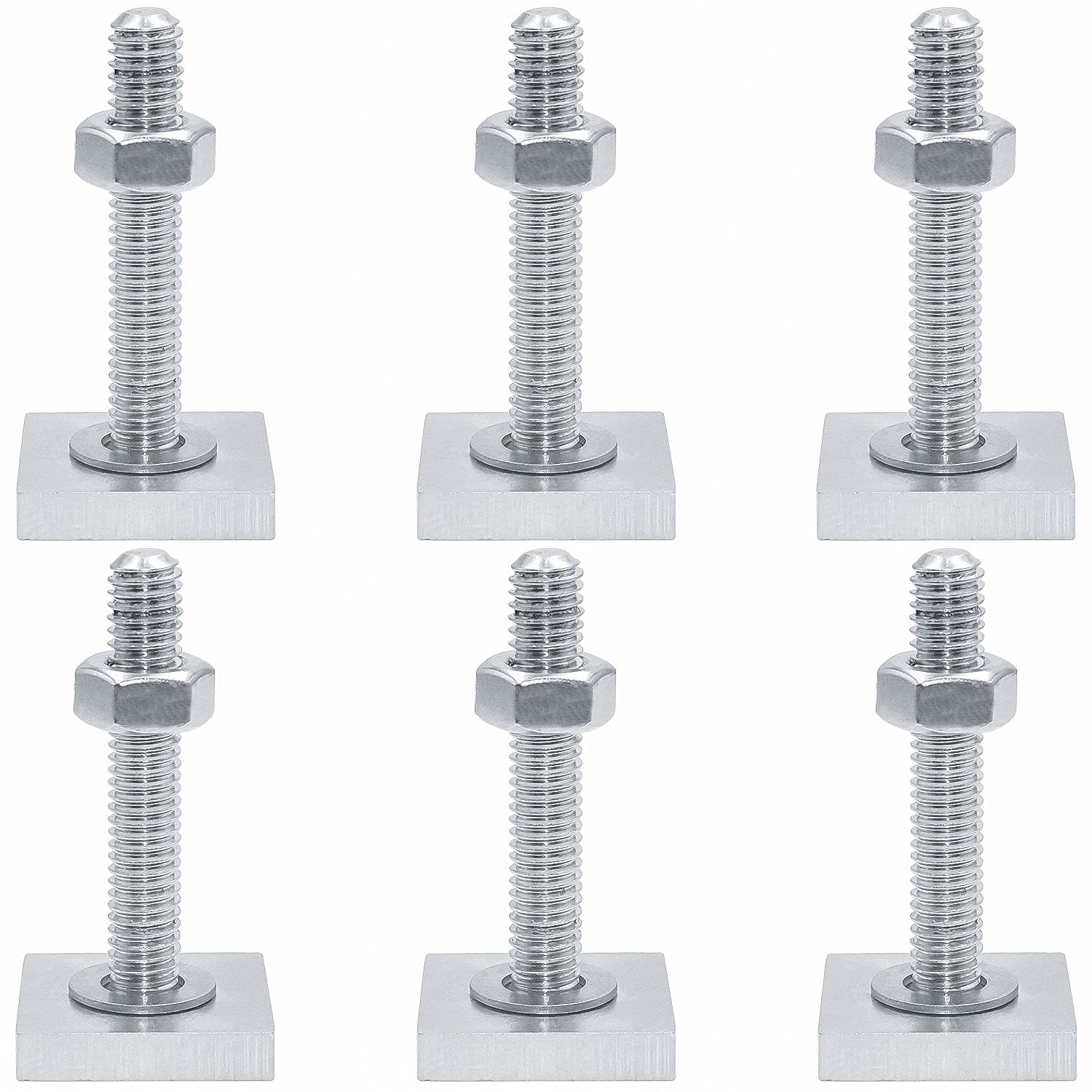 T-track Adaptor T-slot Adapter M6 x 35 mm T-Nut Adaptors Stainless ...