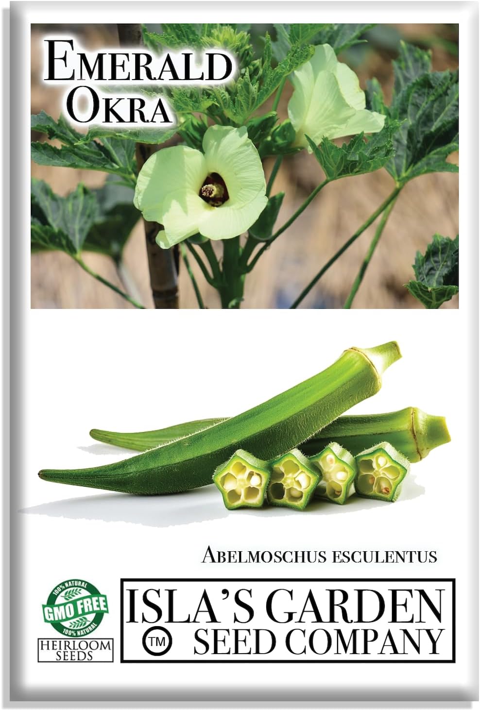 Amazon.com : 100 Emerald Okra Seeds for Planting Non GMO Heirloom Seeds ...