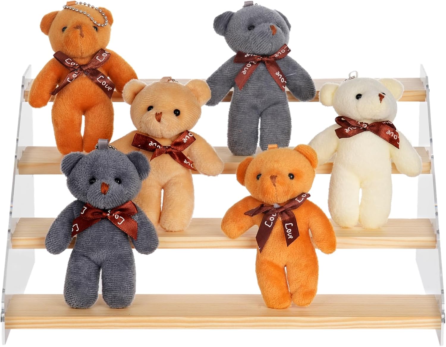 Amazon.com: yeesport Wood Display Stand, 4-Tier Wood Display Riser ...