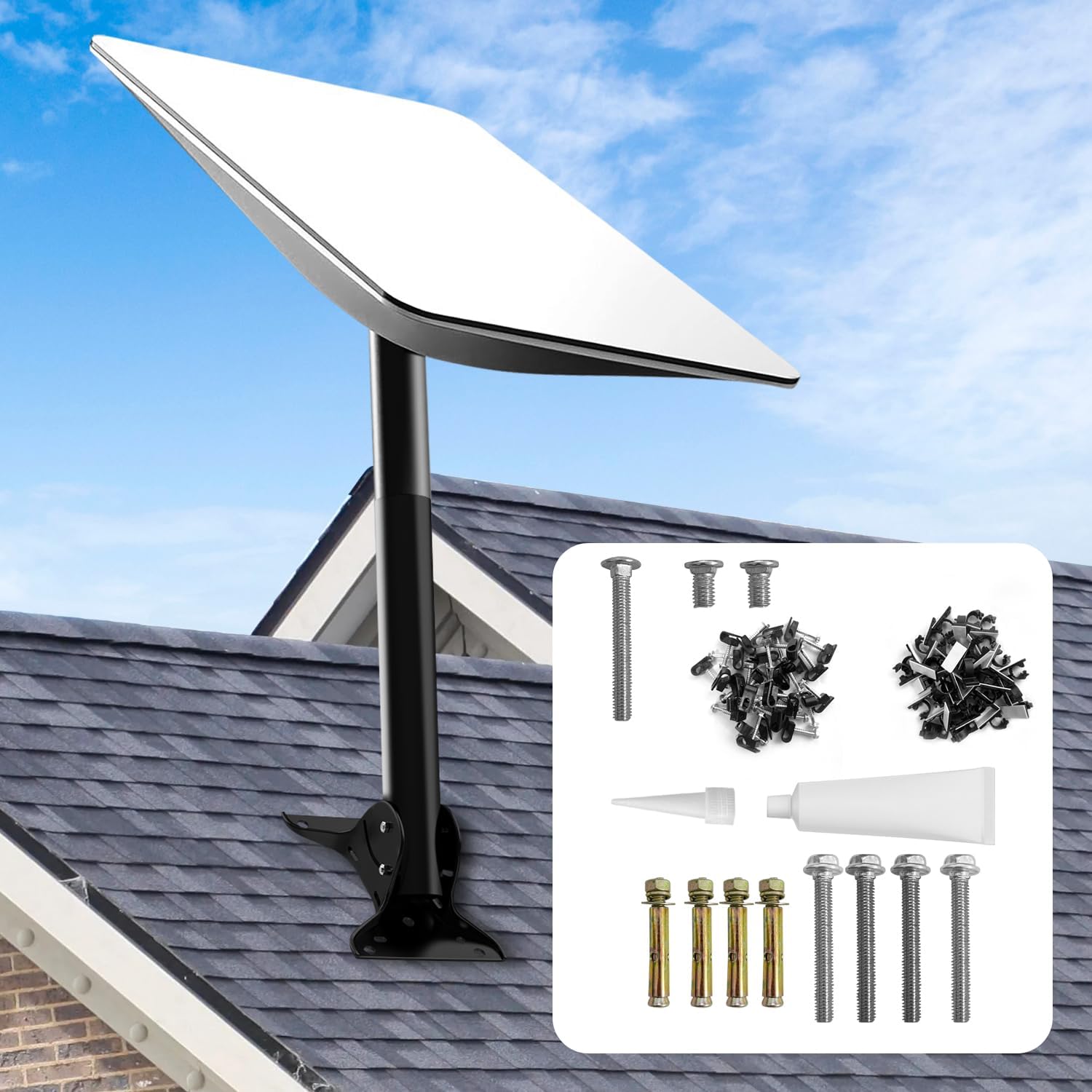 Amazon.com: Adjustable Roof Wall Mount Kit for Starlink - Metal ...