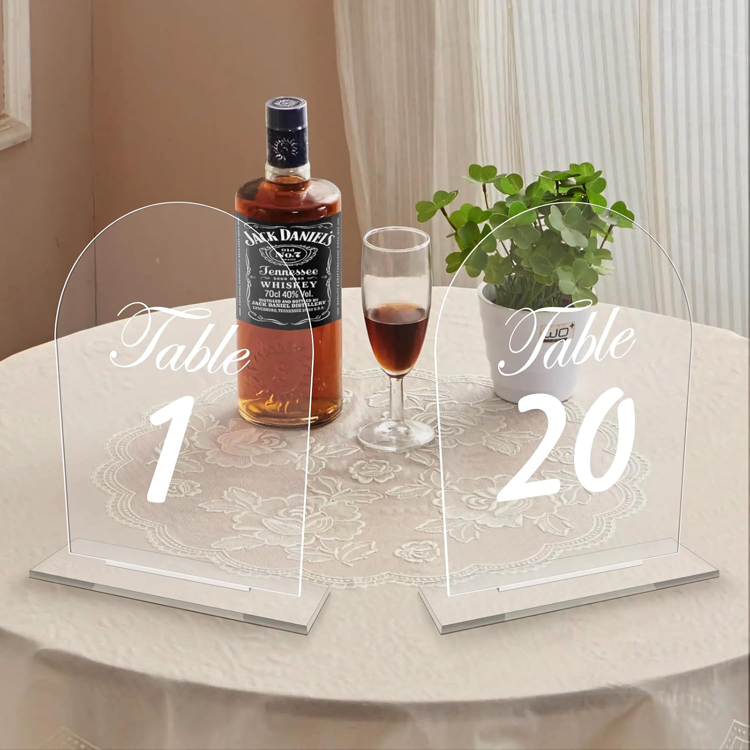 Amazon.com: OUTNEE Wedding Table Numbers 1-20 - 5x7 Clear Acrylic Table ...