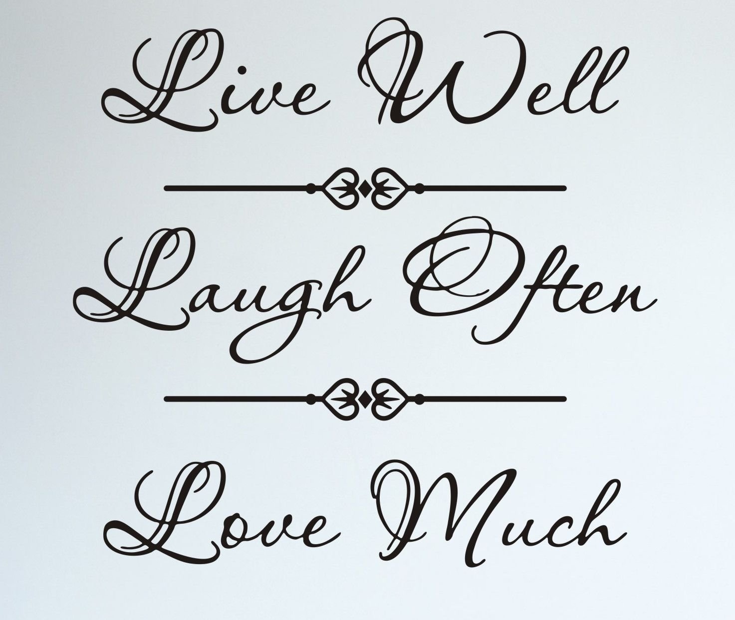 Amazon.com: Wallstickersusa Wall Stickers, Live Well Laugh Often Love ...