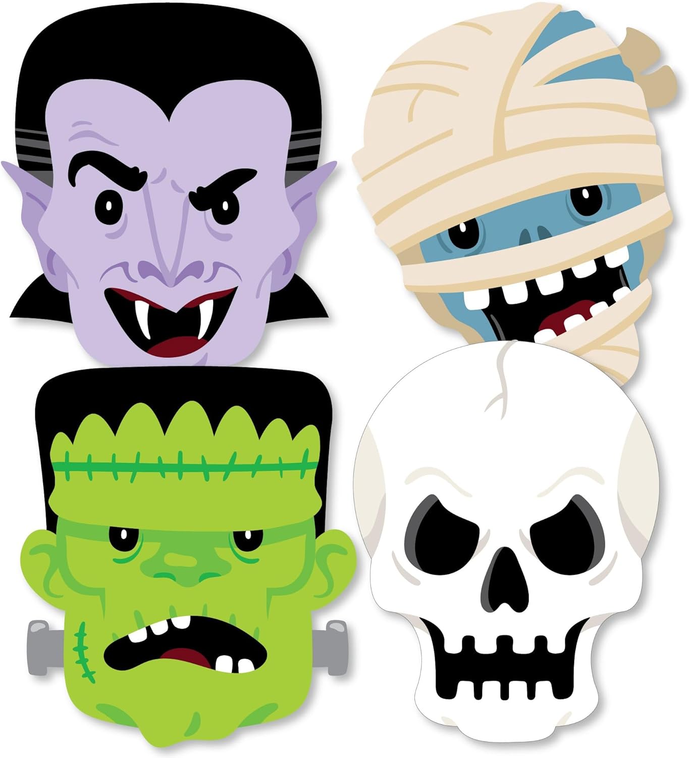 Amazon.com: Big Dot of Happiness Halloween Monsters, Halloween Party ...