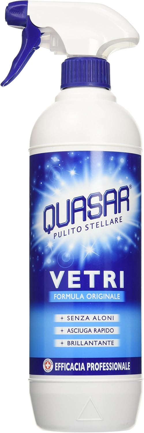 Quasar Glass Cleaner Original Formula - 6 Pieces 650ml [400ml] : Amazon ...