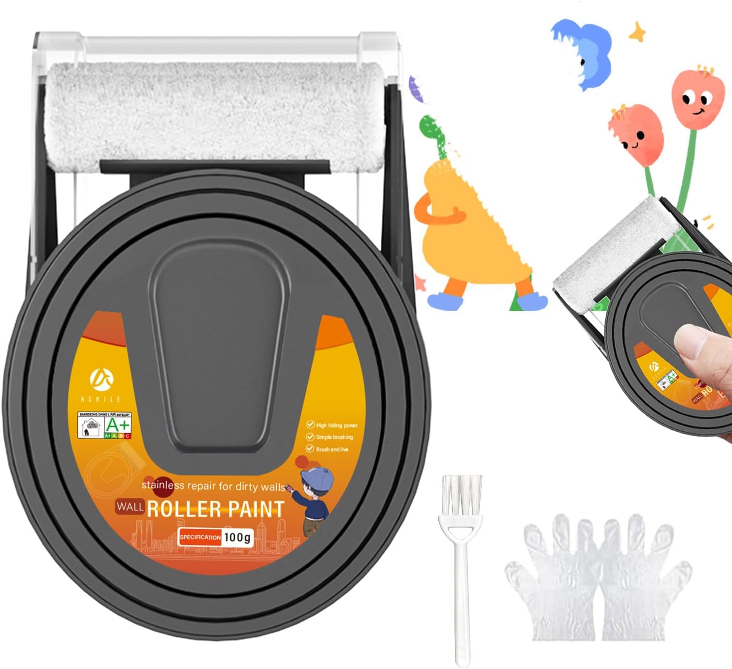 White Paint, White Paint for Wall Touch up Paint for Walls, Water Based ...