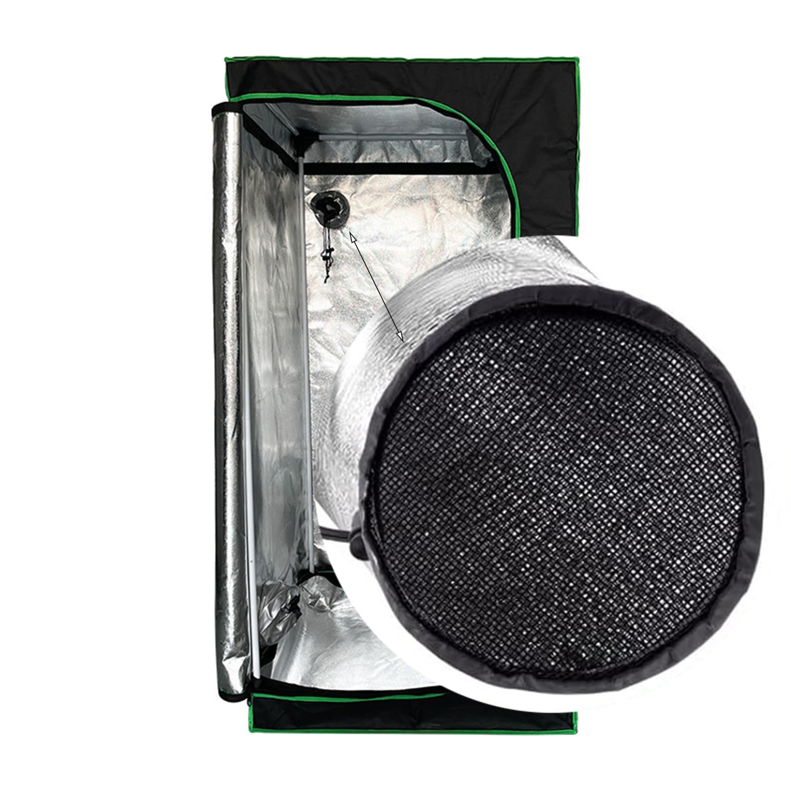 INCAUCA 6 Inch Grow Tent Vent Cover Filter, 2Pcs Grow Tent Duct Filter ...