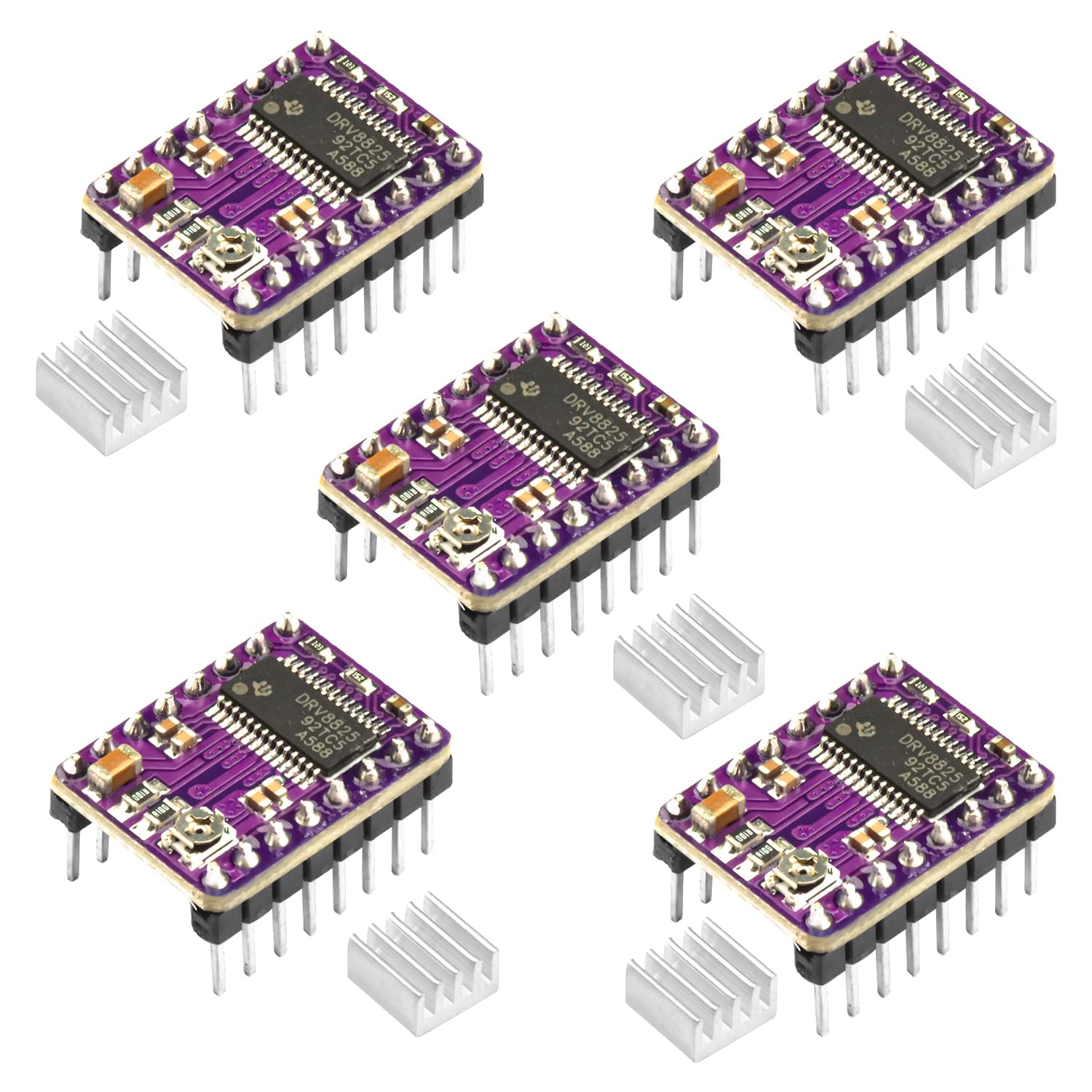 Snapklik.com : 5PCS 8825 Stepper Motor Driver Module