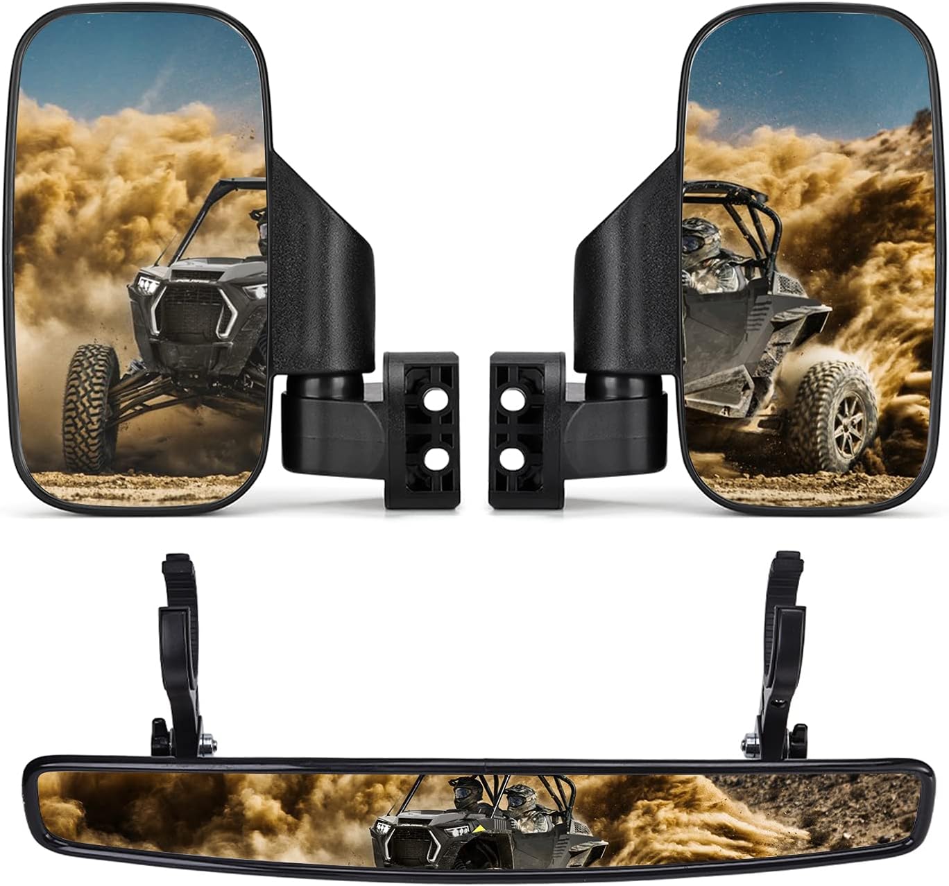 Amazon.com: Chupacabra Offroad UTV Side Mirror Kit (2 Pack) Fits 1.6 ...