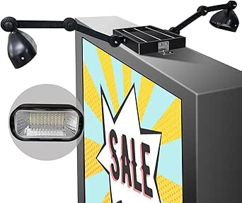 Solar Sign Lights Outdoor, 120 LEDs Solar Sign Light, Sign Lighting ...