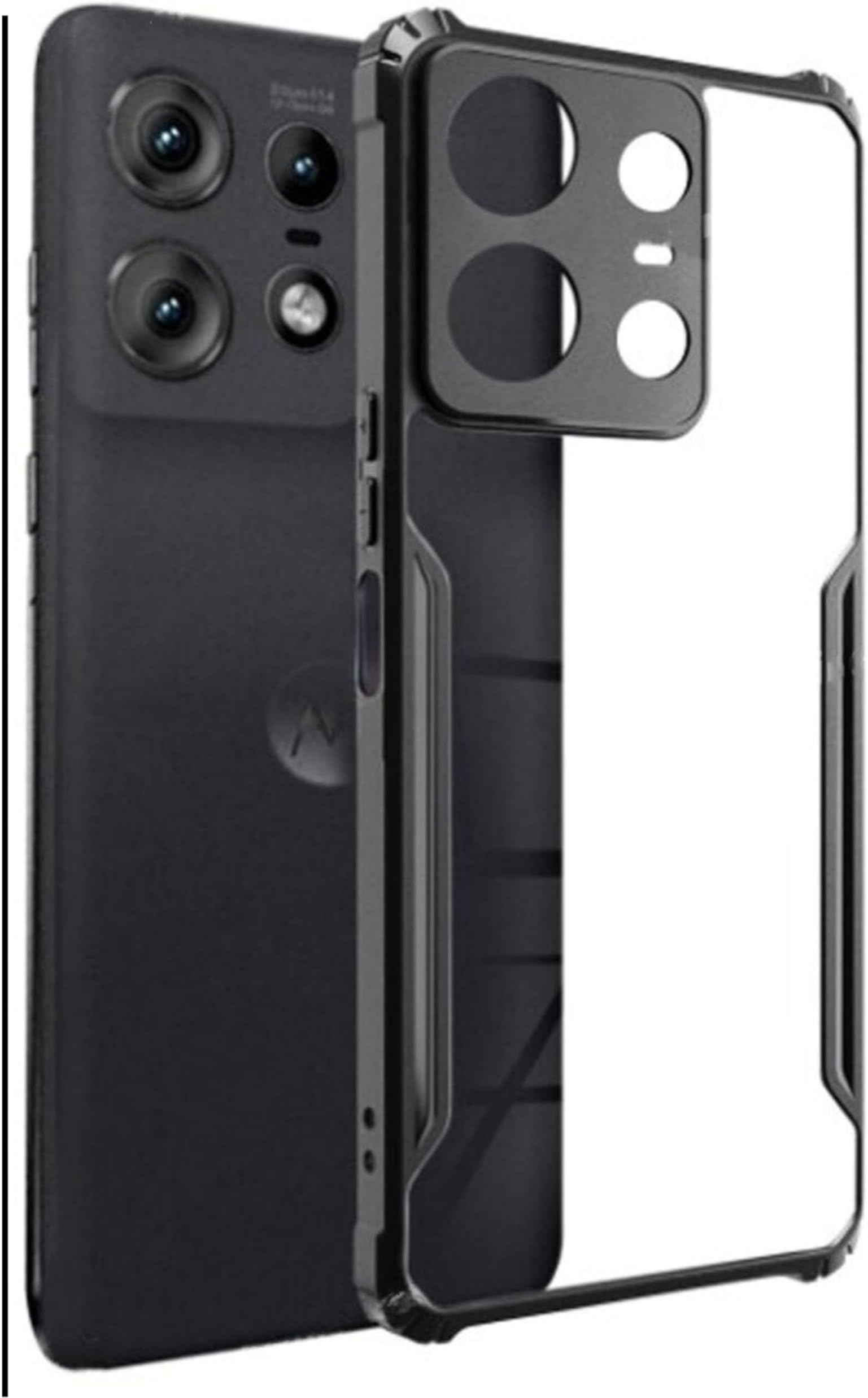 Spazy Case® Moto Edge 50 Pro 5G Back Cover | Transparent Crystal Clear ...