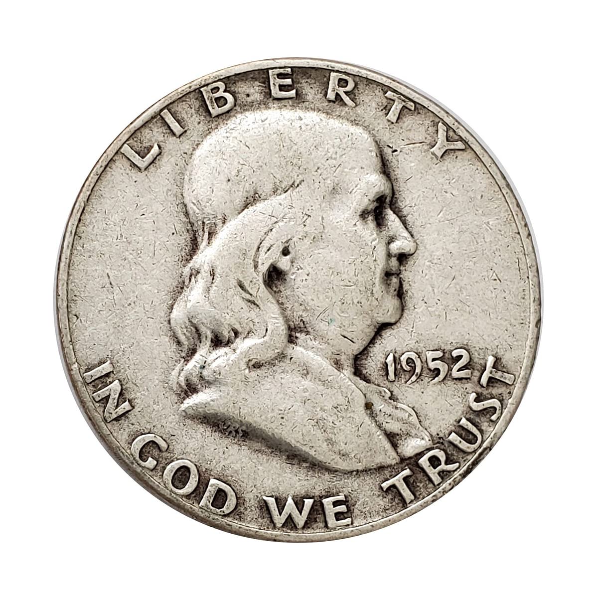 1952 D Franklin Half Dollar 50C Album Rare Superb Average Circulated ...