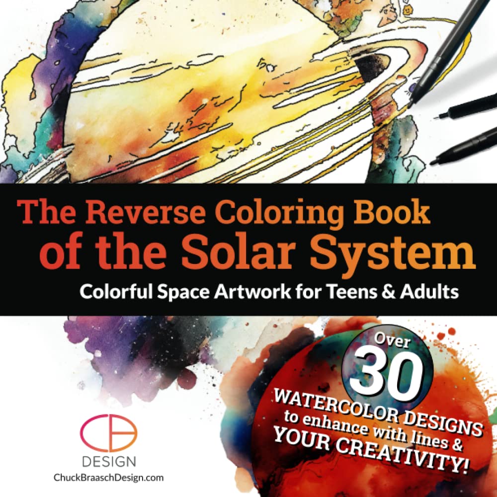Amazon.com: The Reverse Coloring Book of The Solar System - Colorful ...