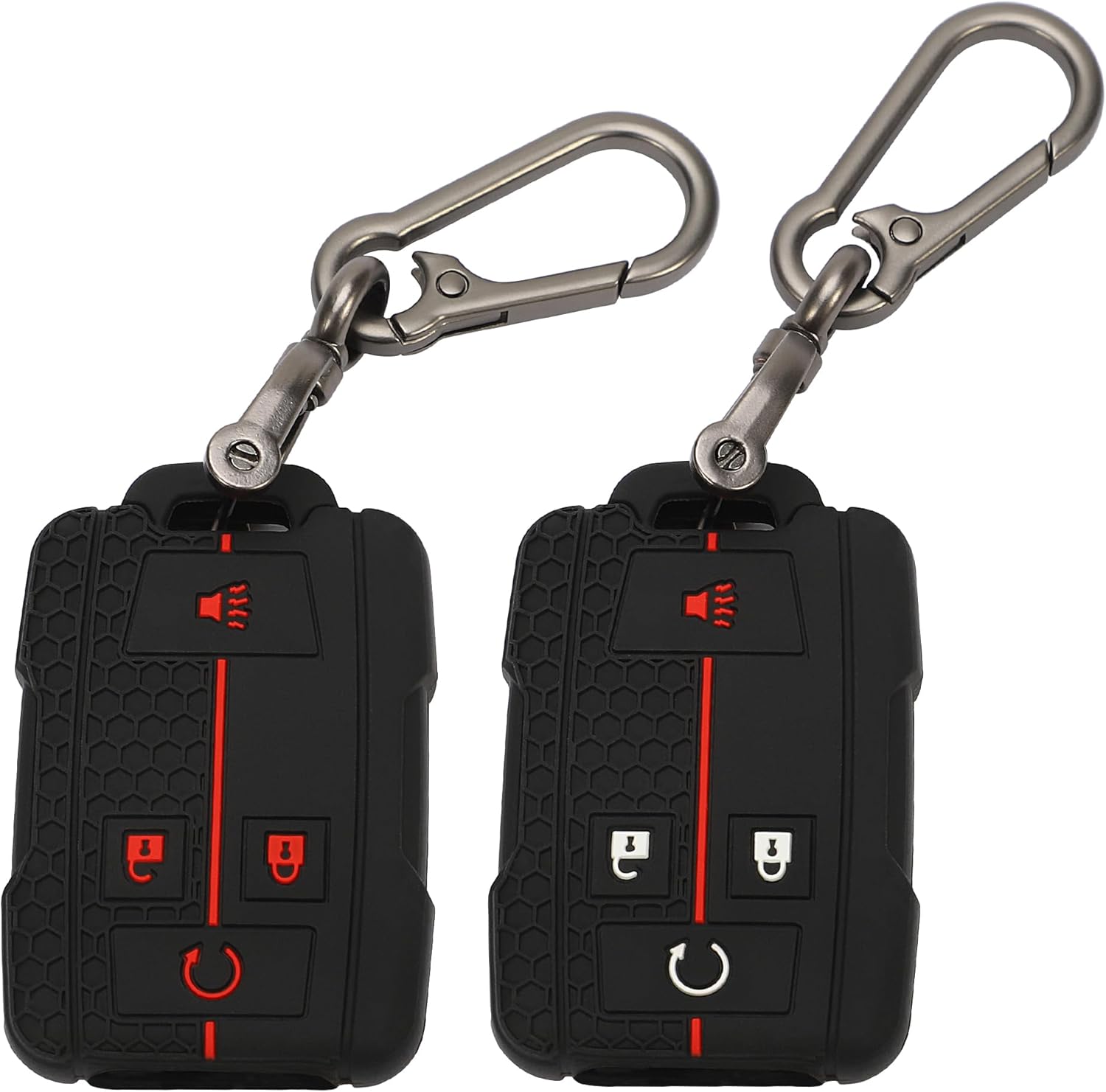 Amazon.com: TOMALL 2 Pack for GMC Key Fob Cover with Keychain, 4 ...